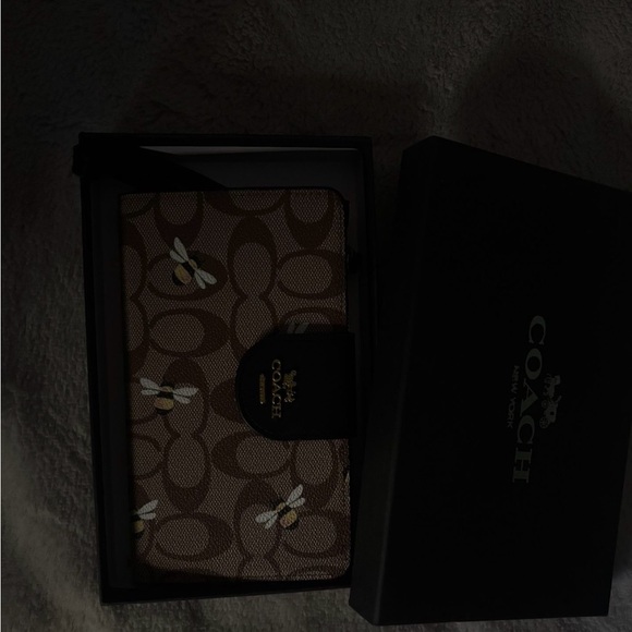 Coach | Accessories | Coach Tan Wallet With Bee Motif | Poshmark